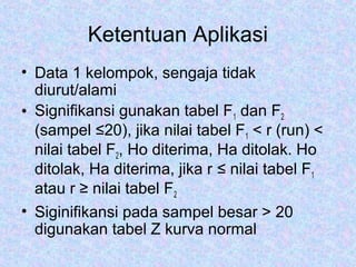 19759534 statistik-run-test-satu-sampel | PPT