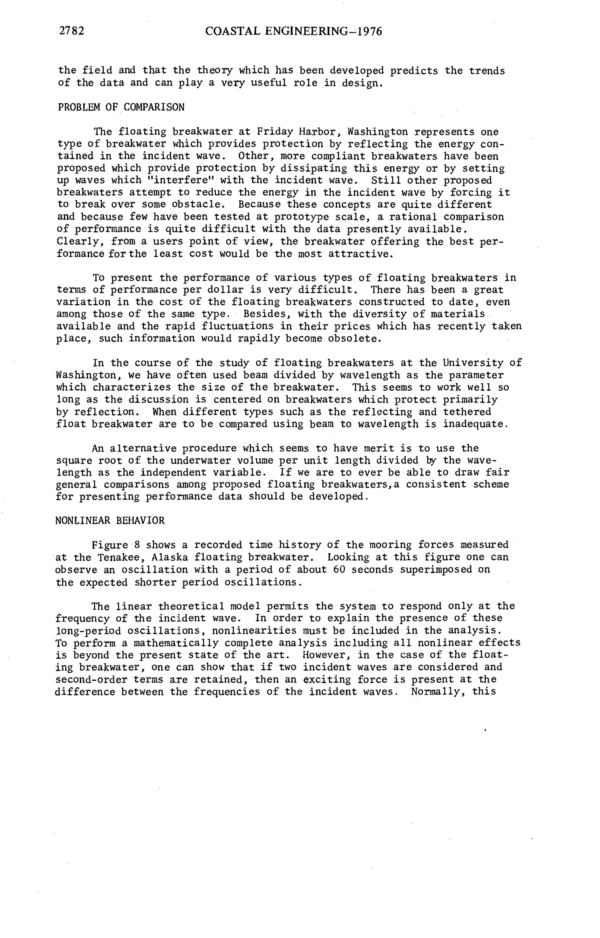 1976 Floating Breakwater Performance Pdf