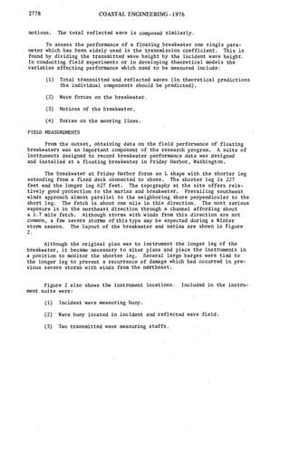 1976 floating breakwater performance | PDF