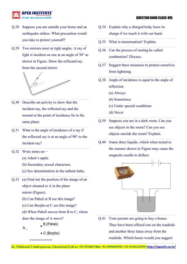 class-viii-science-question-bank-for-summative-assesment | PDF