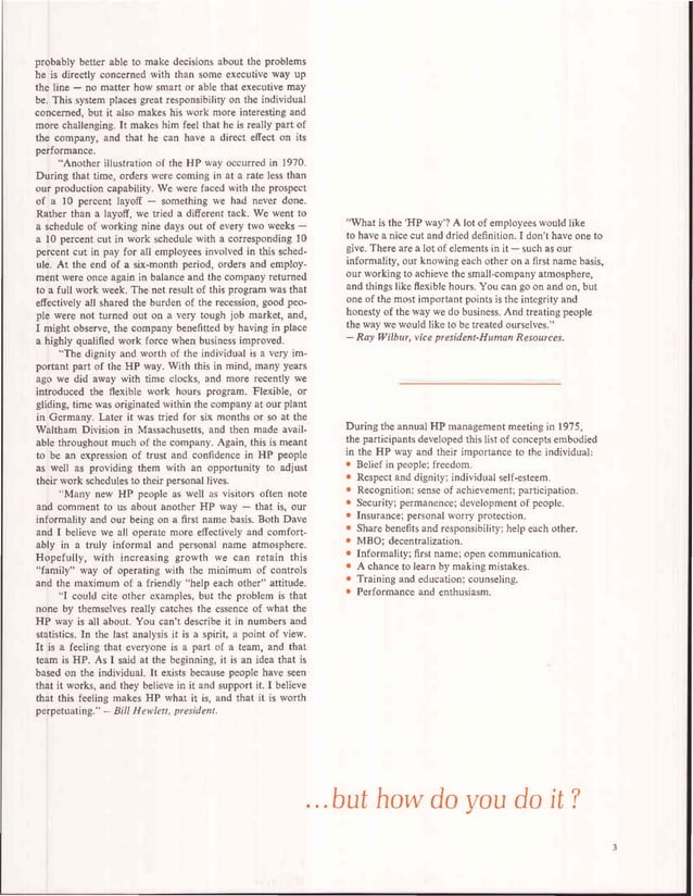 The HP Way: Classic | PDF