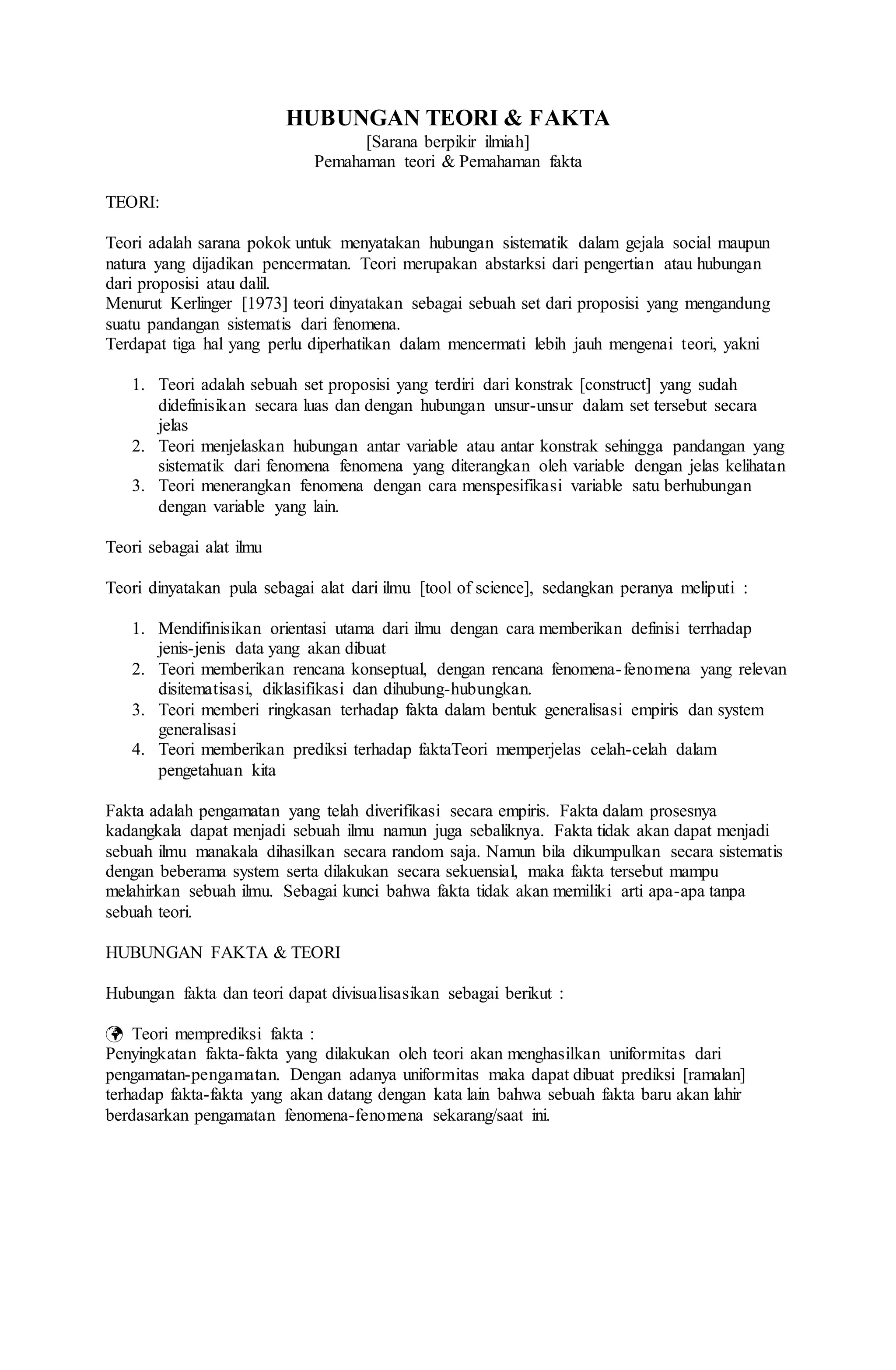 Hubungan-teori-dan-fakta - 2020 | DOCX