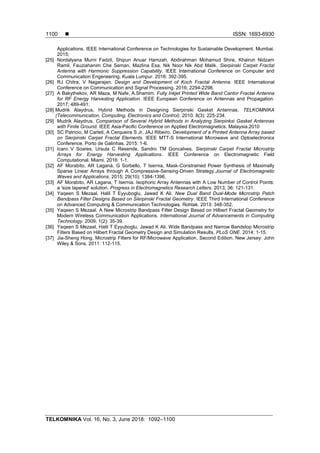Lowpass Filter with Hilbert Curve Ring and Sierpinski Carpet DGS | PDF