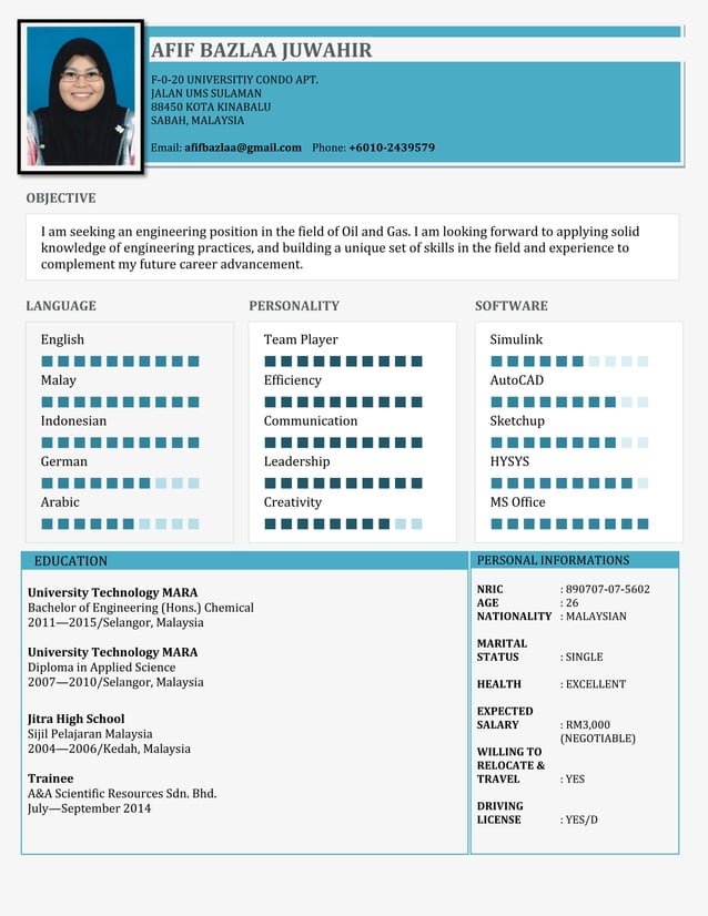 2. RESUME AFIF BAZLAA | PDF | Chemistry | Science