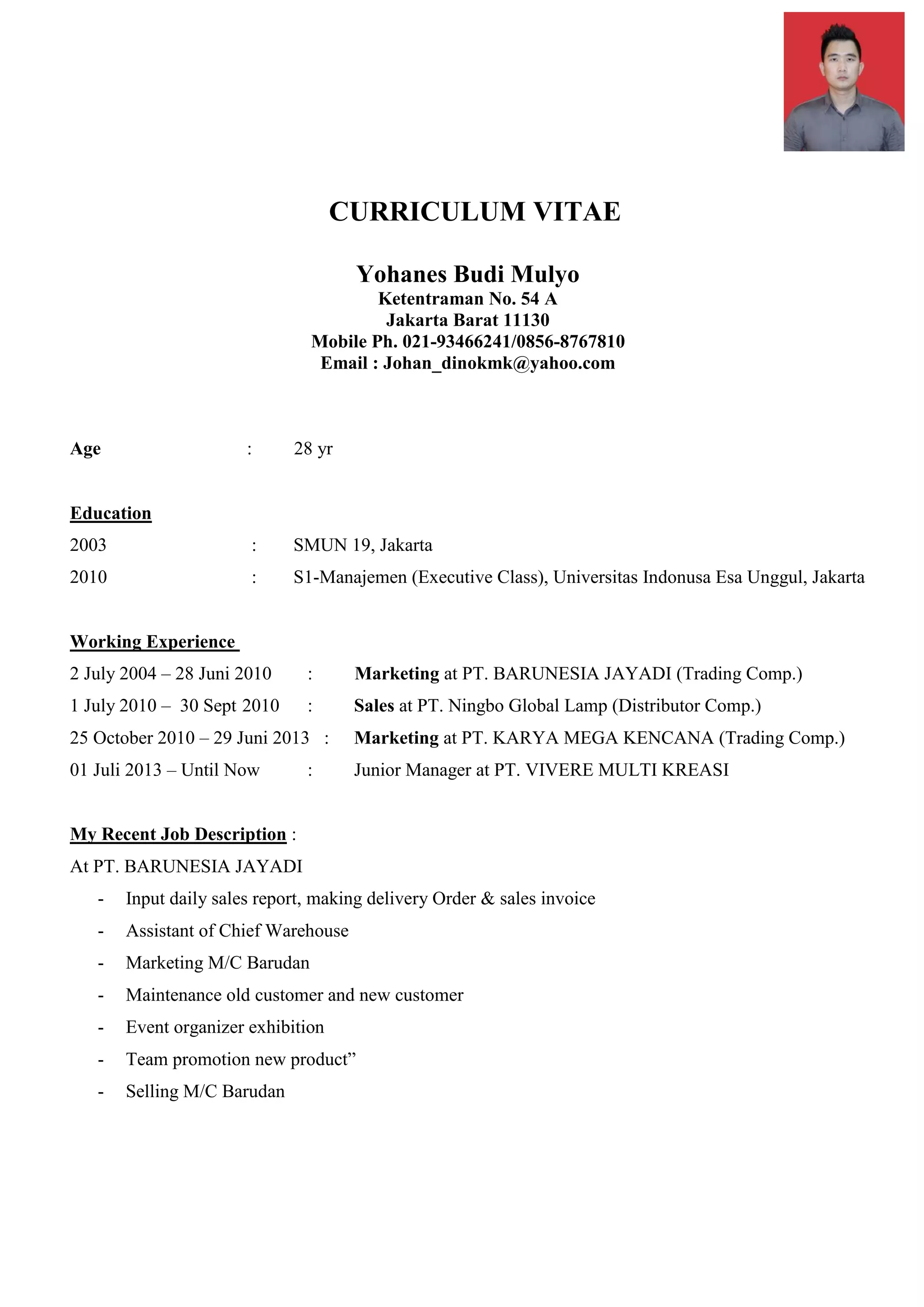 Curriculum Vitae ( CV ) | PDF