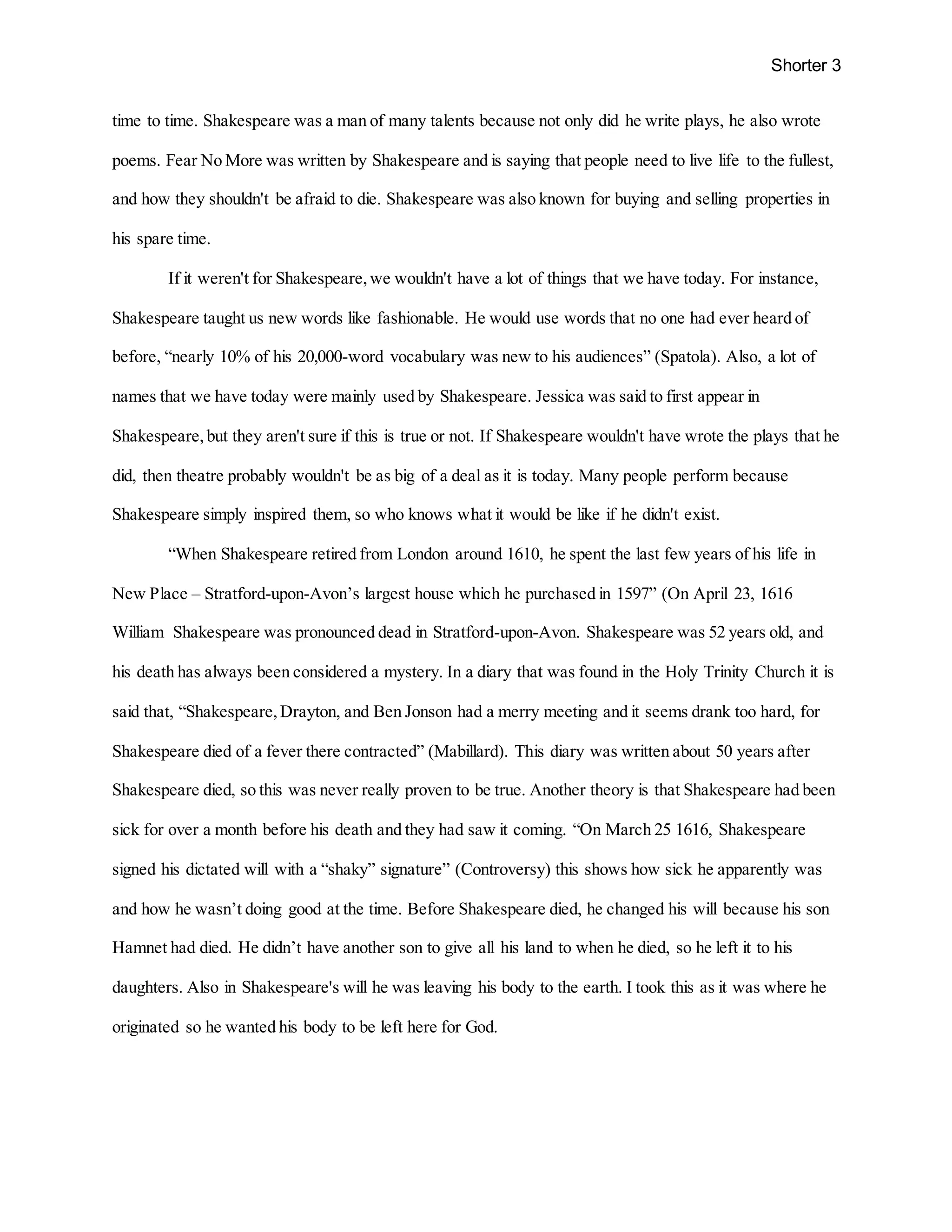 Shakespearebiography | DOCX