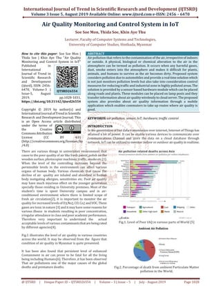 Air Quality Monitoring and Control System in IoT | PDF