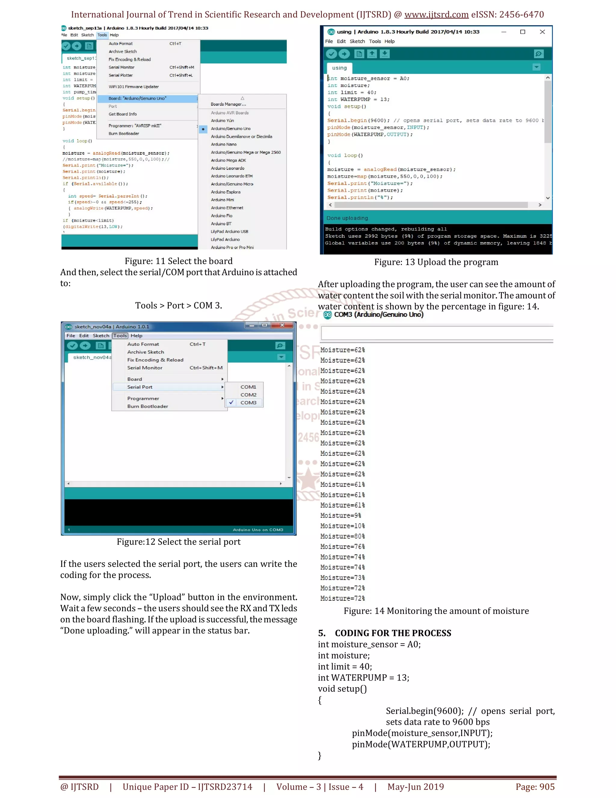 Automatic Plant Watering System using Arduino UNO for University Park | PDF