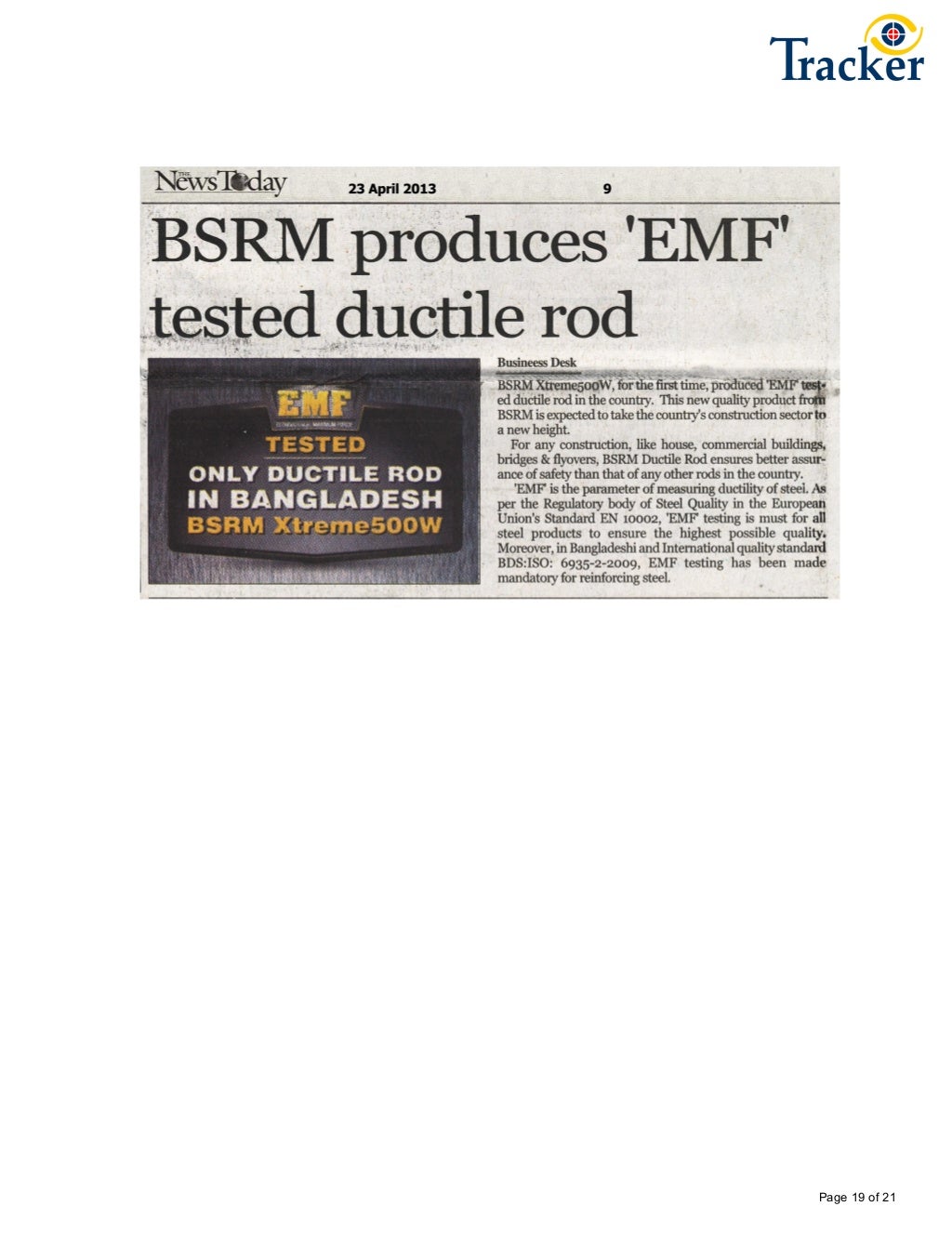 BSRM _ Coverage Report _ BSRM Xtreme500W EMF Tested Ductile Rod in Ba…