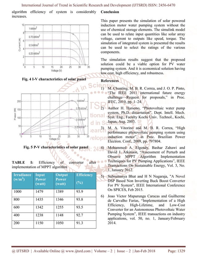 Design And Simulation Of Mppt Algorithm For Three Phase Induction Motor Solar Water Pump Pdf