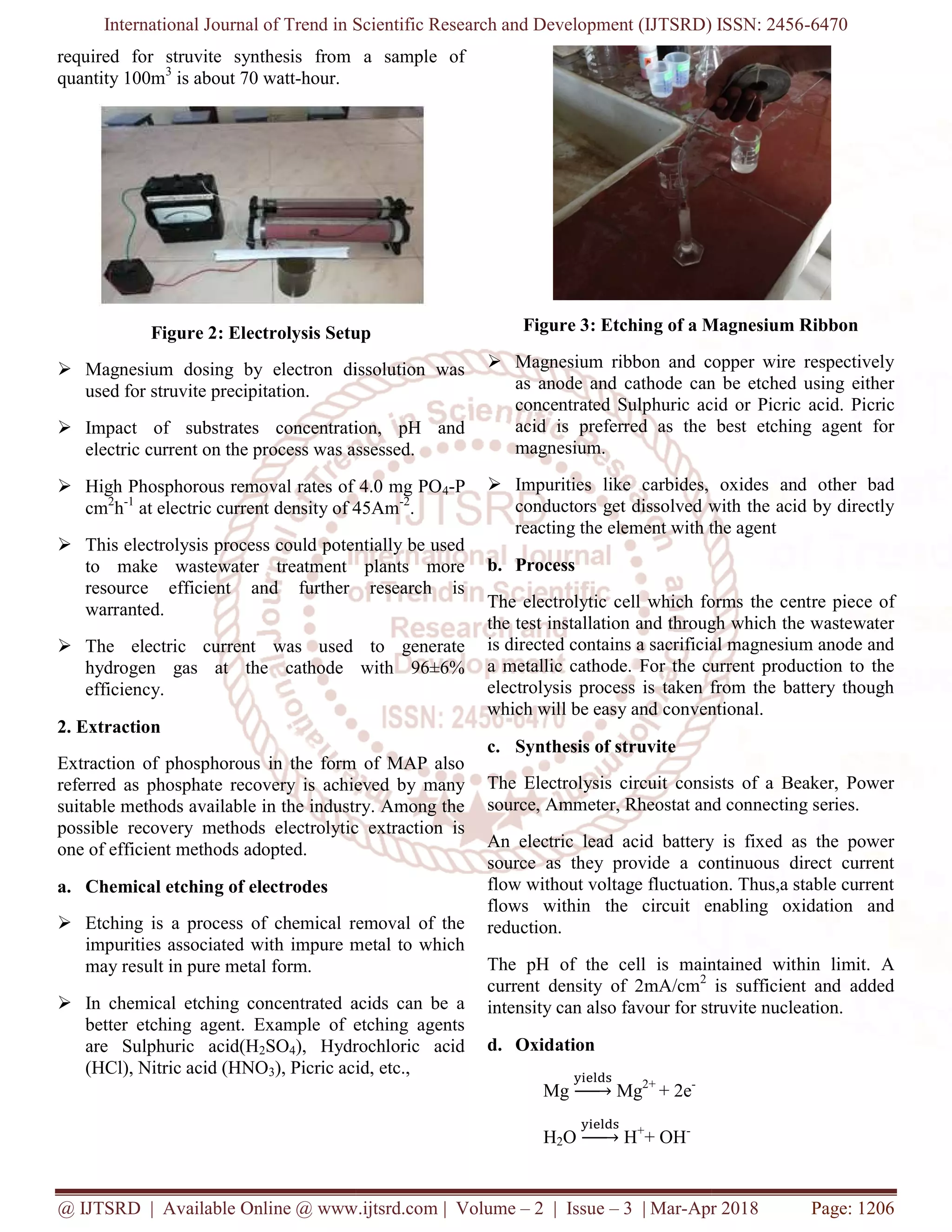 Extraction of Struvite from Wastewater | PDF