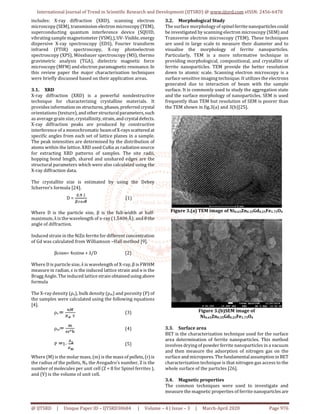 Spinel Ferrite Nanoparticles Synthesis, Characterization and ...