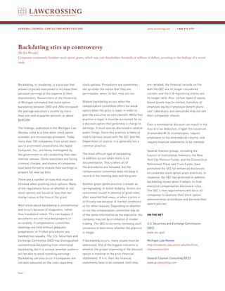 Backdating stirs up controversy | PDF | Stocks and Bonds | Personal ...