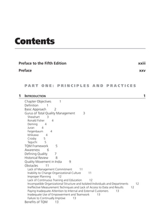 Total Quality Management Tqm 5E By Pearson 5th Edition Besterfield | PDF