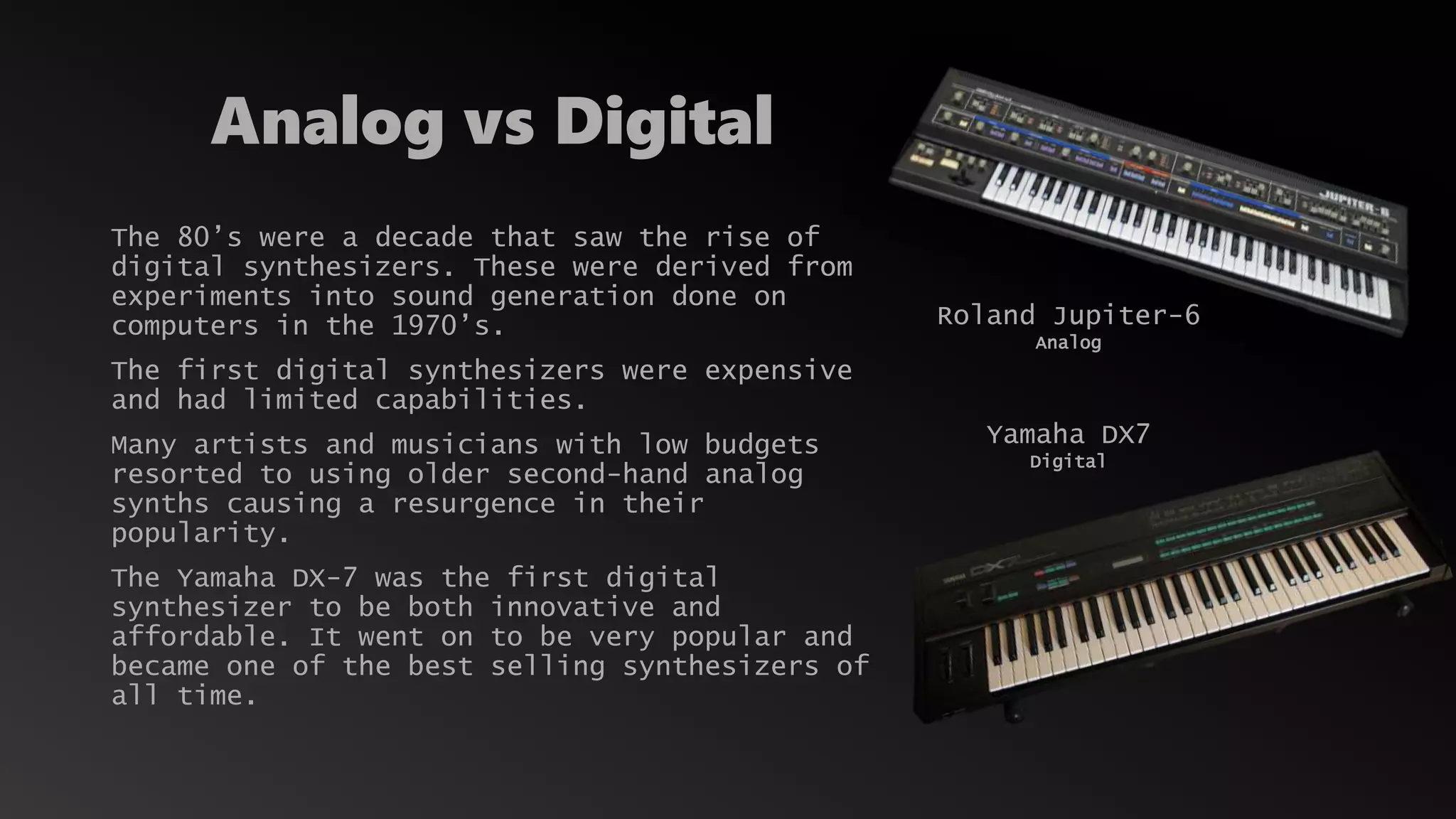 1980 - synthesizers presentation | PPT