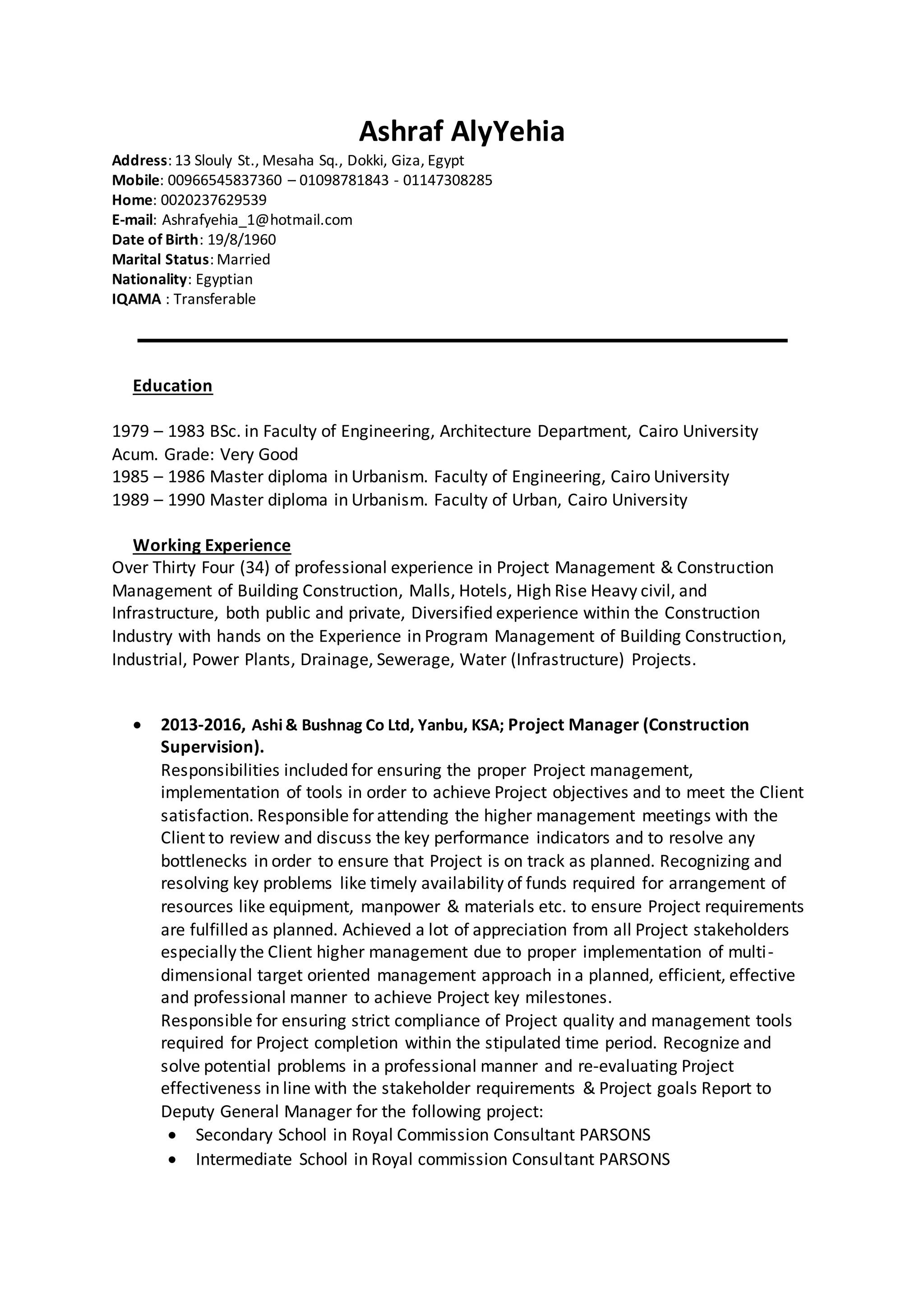 Ashraf Yehia CV E01 1 (1) | DOCX