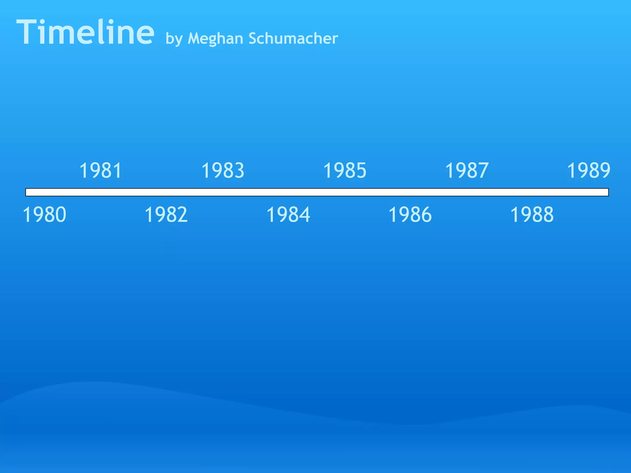 1980 1989 timeline | PPT
