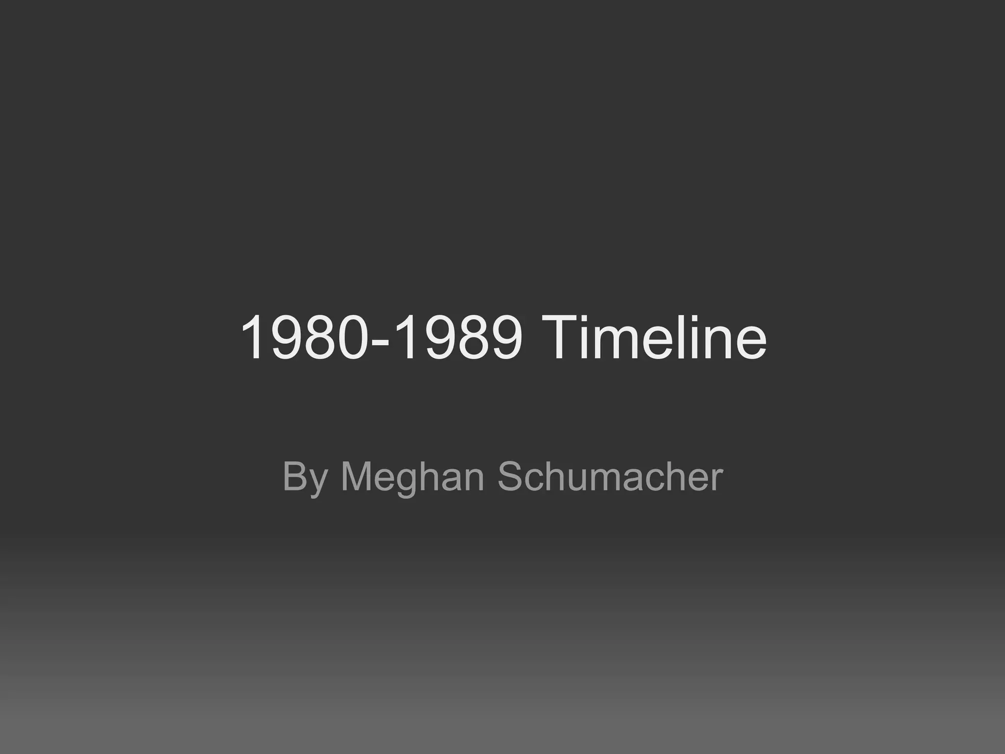 1980 1989 timeline (2) | PPT