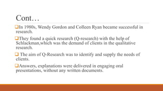 1980's era of qualitative research | PPTX