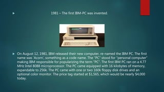 1981 to 1990 timeline exposure | PPT