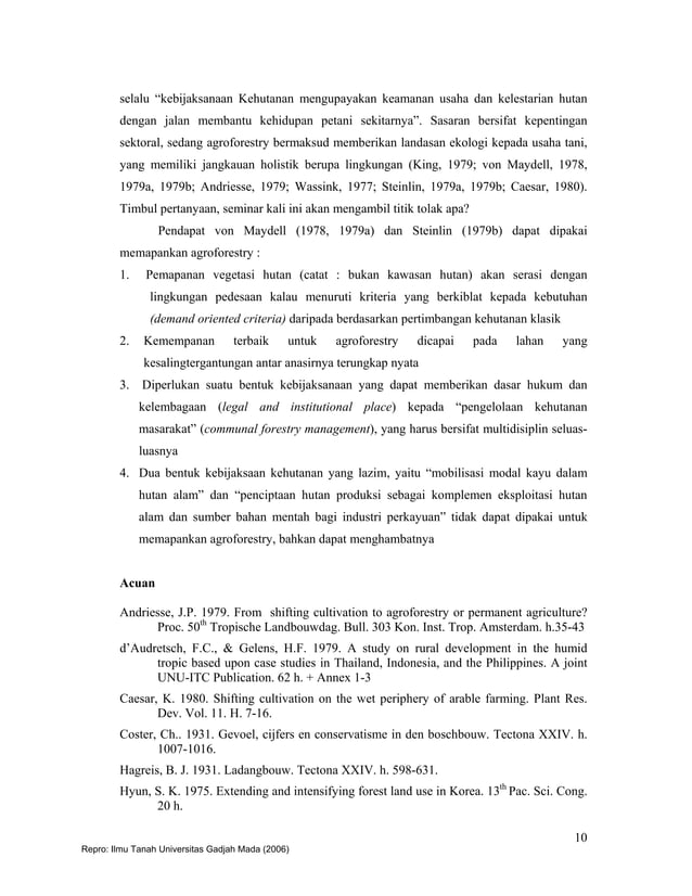 PEMAPARAN AGROFORESTRY | PDF