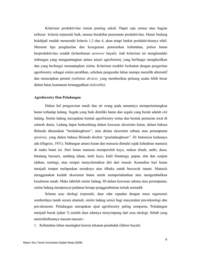 PEMAPARAN AGROFORESTRY | PDF