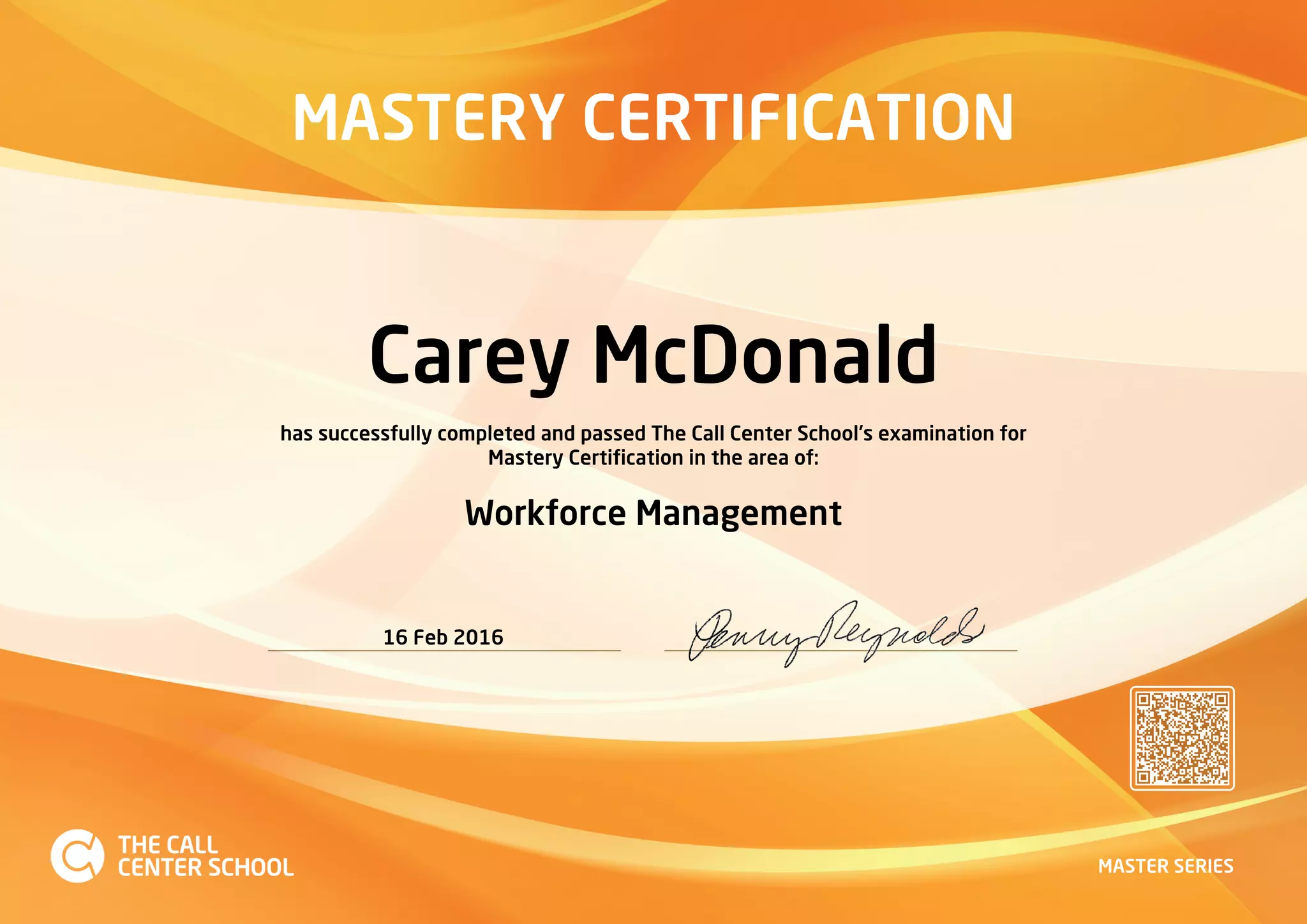 carey-mcdonald-workforce-management-certificate | PPT