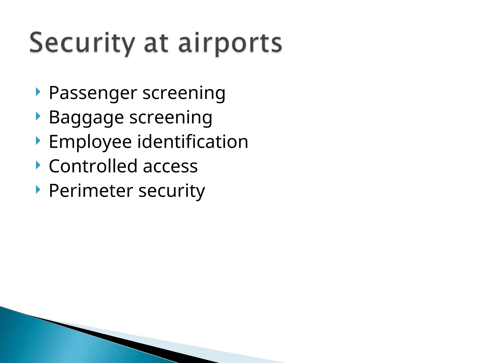 Airport baggage procedures & Airport security | PPT
