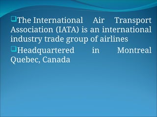 International Air Transport Association | PPT
