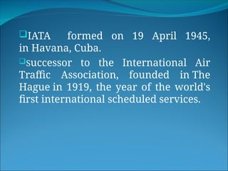 International Air Transport Association | PPT