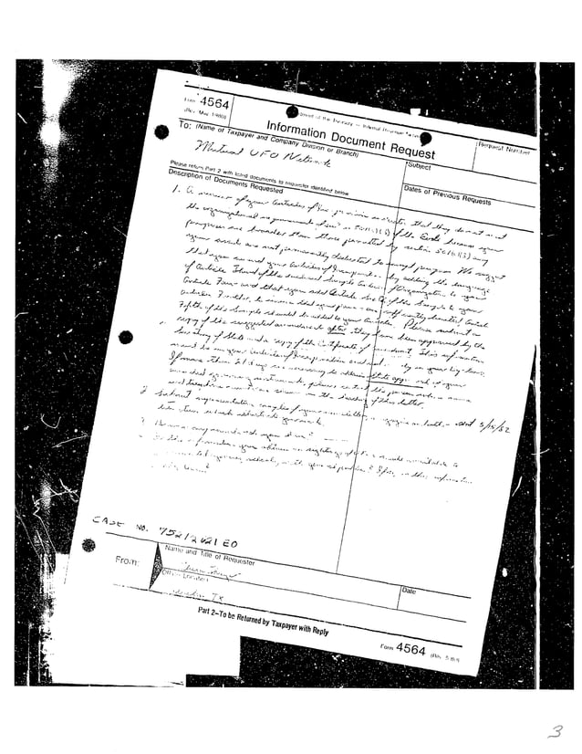 1982 irs form 4564 13 may 82. irs letter 24 june 82 | PDF