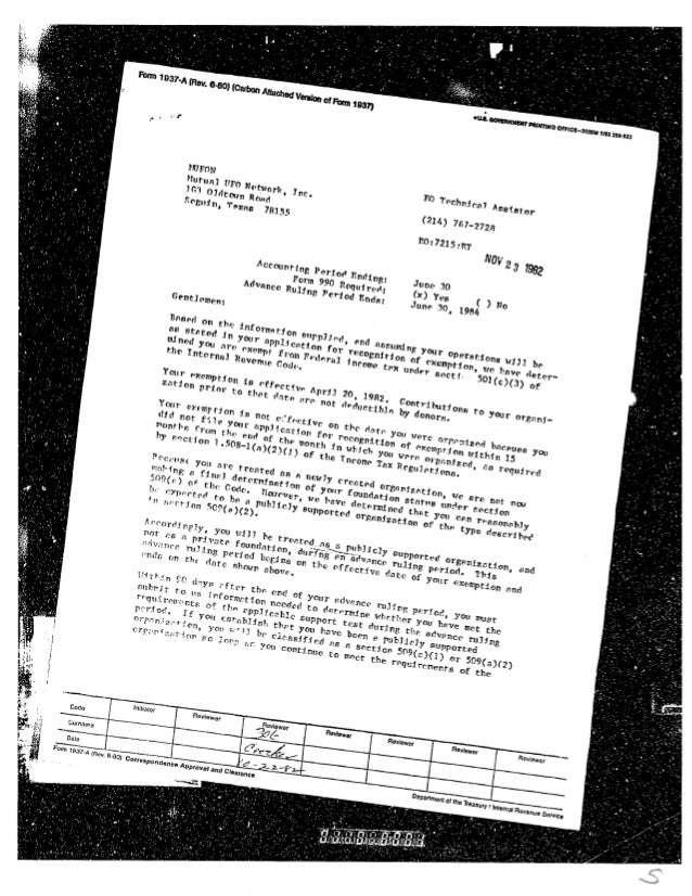 1982 Irs Acceptance Letter 22 Oct 82 1982-irs-acceptance-letter-22-oct-82