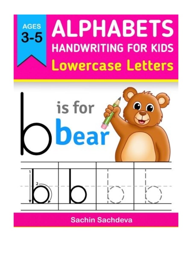 Alphabets Handwriting for Kids (Lowercase Letters) - Sachin Sachdeva ...