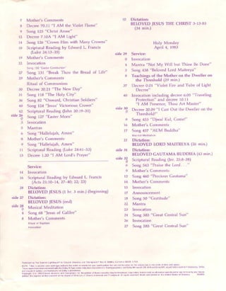 The Summit Lighthouse: 1983 conclave of the friends of christ liner ...