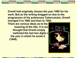 1984 Orwell PPT | PPT