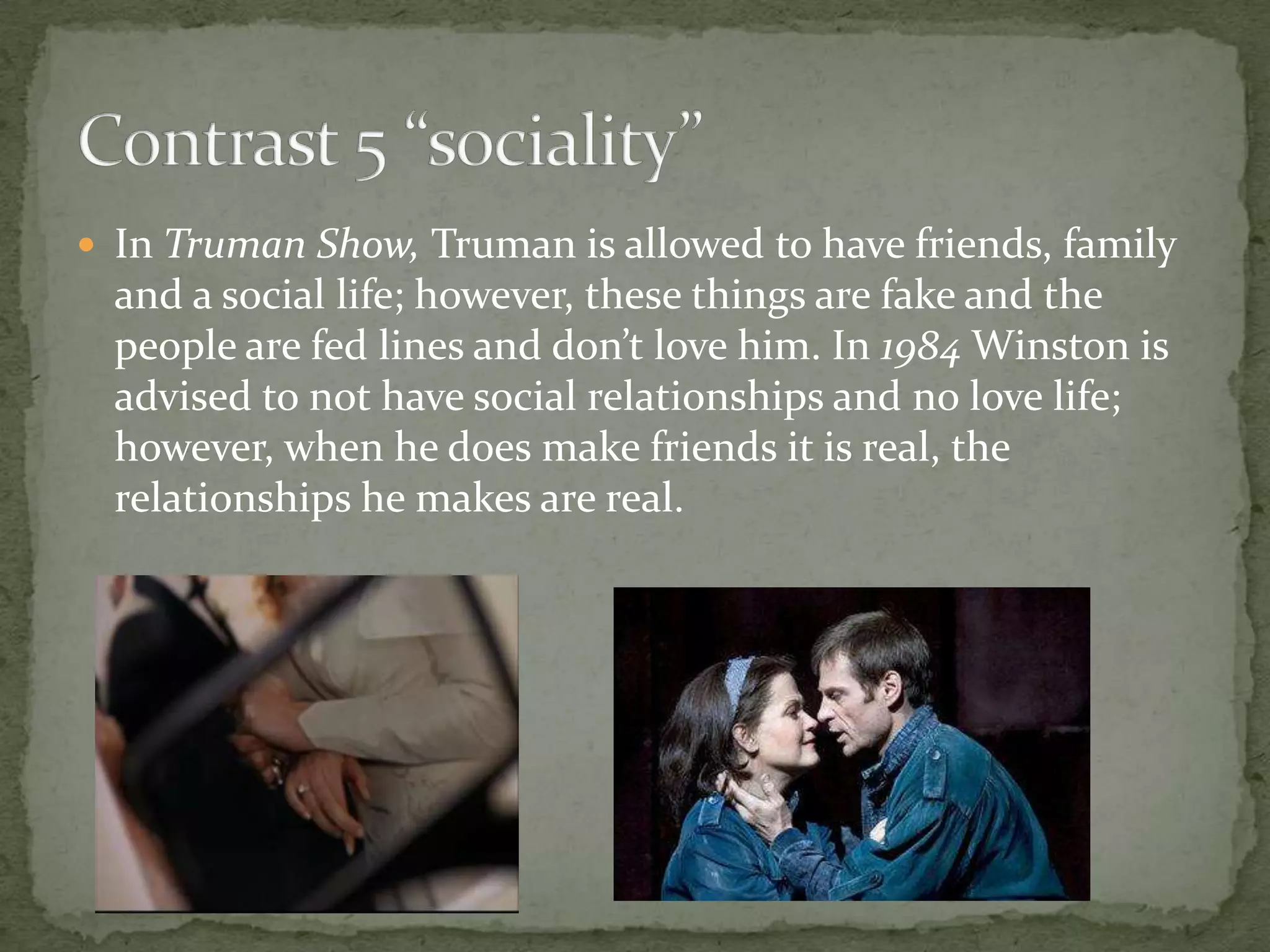 1984 vs. Truman Show | PPTX