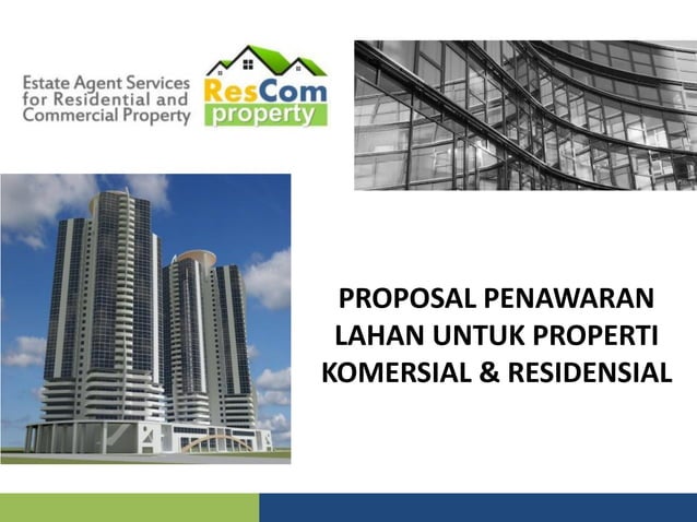 contoh proposal penawaran lahan | PDF