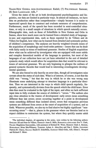 (1985) slobin why study language acquisition crosslinguistically | PDF