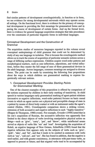 (1985) slobin why study language acquisition crosslinguistically | PDF