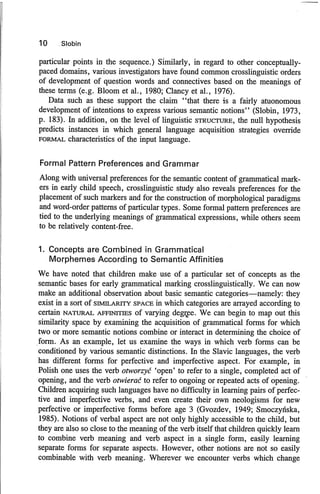 (1985) slobin why study language acquisition crosslinguistically | PDF