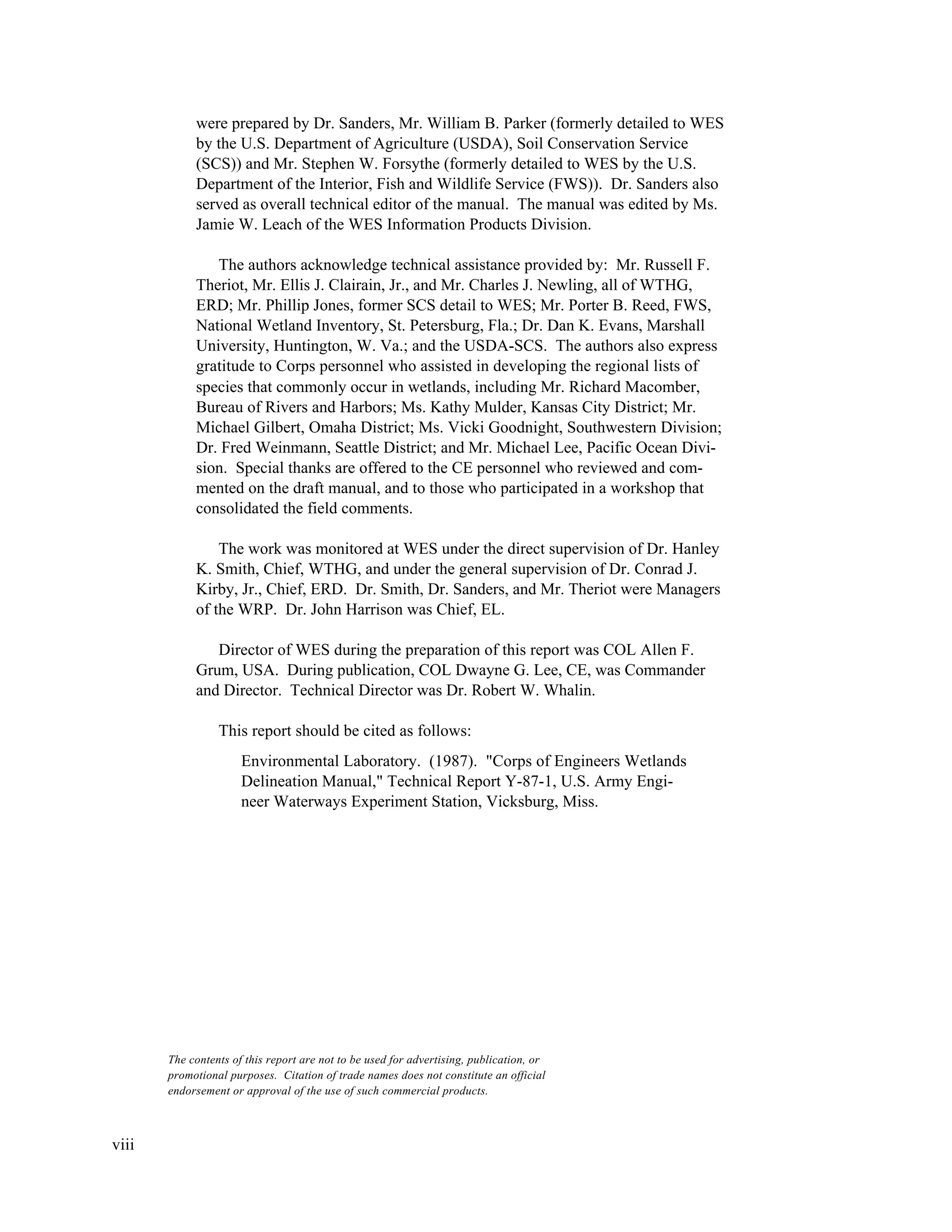 1987 army-corps-wetlands-delineation-manual | PDF