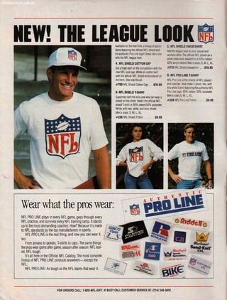 1987 NFL Pro Line Catalogue | PDF