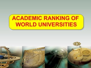university ranking criteria | PPT