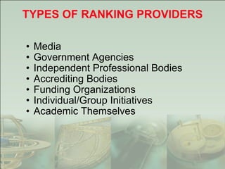 university ranking criteria | PPT