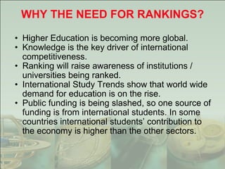 university ranking criteria | PPT