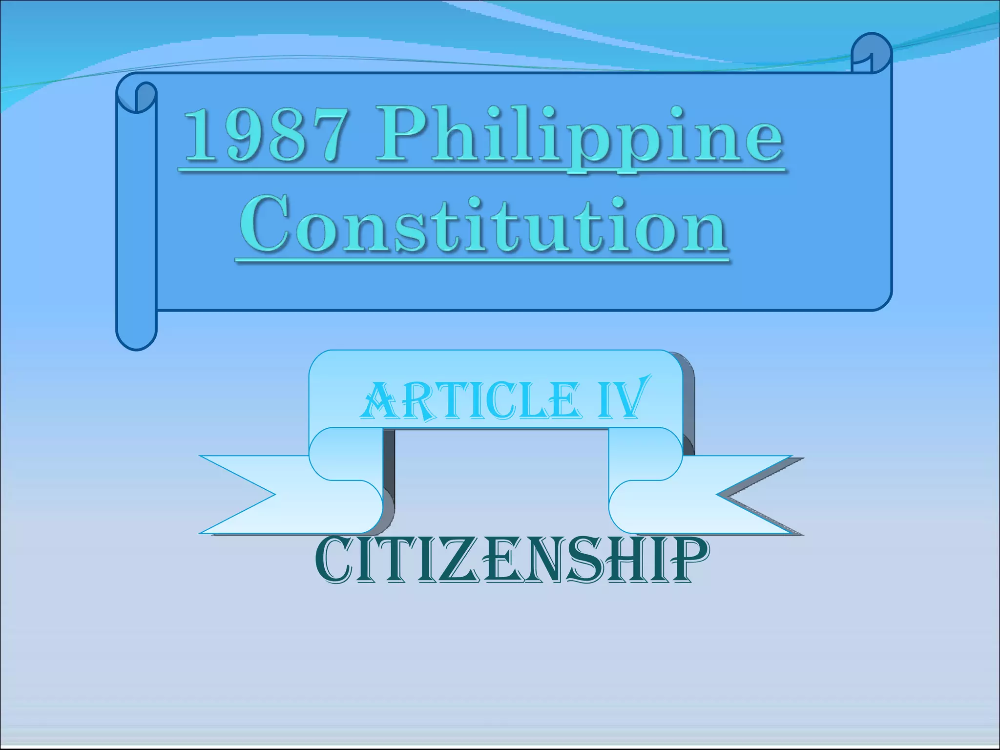 article IV | PPT | Birth | Personal Celebrations & Life Events