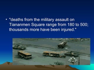 1989 Chinese Protest In Tiananmen Square | PPT