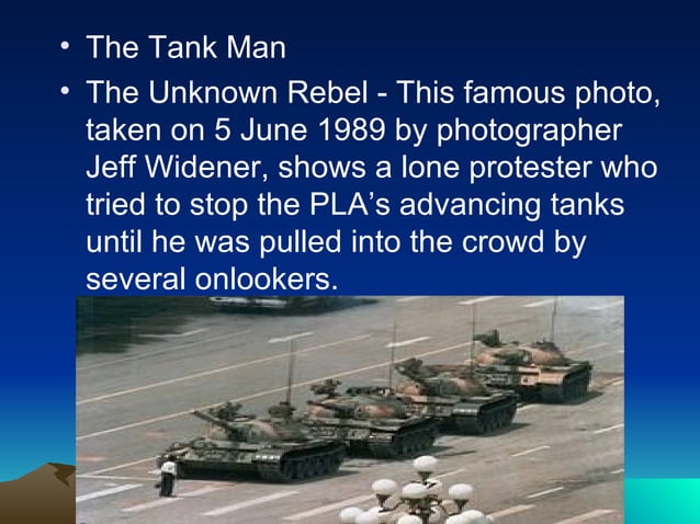 1989 Chinese Protest In Tiananmen Square | PPT