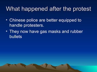 1989 Chinese Protest In Tiananmen Square | PPT