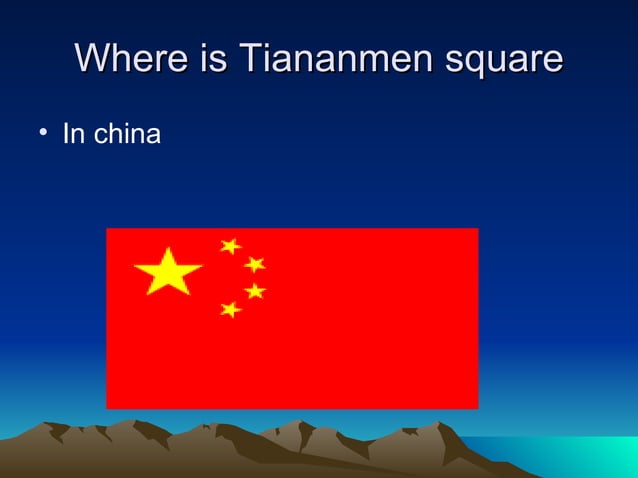 1989 Chinese Protest In Tiananmen Square | PPT